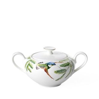 Villeroy & Boch 10-4381-0960 Amazonia Anmut Sucrier/Boîte à Marmelade Porcelaine Vert 12,5 x 12 x 10 cm