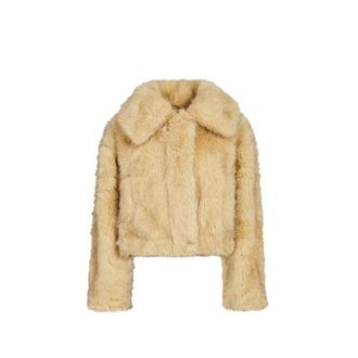 Topshop Manteau court en fausse fourrure