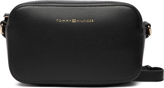 Tommy Hilfiger Handtasche Tommy Hilfiger Th Logo Camera Bag AW0AW18115 Schwarz