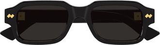Bottega Veneta unisex, Accessoires, Noir, Taille: 51 MM Bv1442S Lunettes de soleil