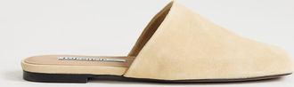 Topshop Cressida - Mules &agrave; bout carr&eacute; en daim v&eacute;ritable de qualit&eacute; sup&eacute;rieure - Camel-Neutral