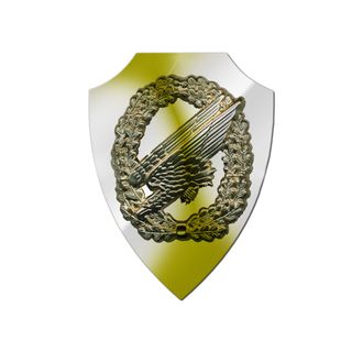 Copytec Aluschild Fallschirmjäger Barettabzeichen alt Bundeswehr Falli FschJgBtl 33214