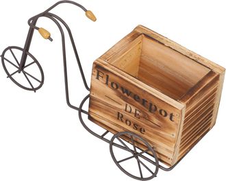 BESPORTBLE Fahrrad Dekoration Pflanzgef&auml;&szlig; Vintage Stil Metall Fahrradfigur F&uuml;r Arbeitszimmer Und Garten Dekoratives Modell Mit Feiner Textur