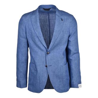 Paoloni Giacca Stondata - - Jackets - Herren - Blau - M