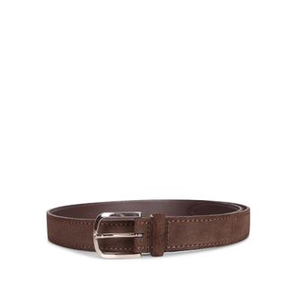 Orciani Ceinture Amalfi en daim - Homme - Accessoires - Brun - Taille: 105 CM