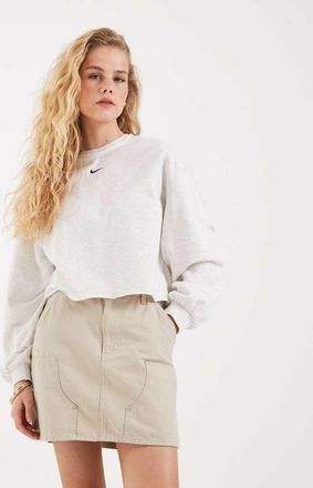 Nike Chill - Sweatshirt aus French Terry in Heidegrau