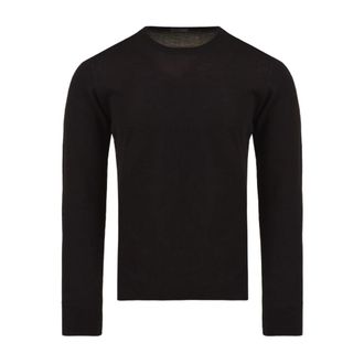 Drumohr Crewneck Wool 140S - - Knitwear - Herren - Schwarzk - 3XL