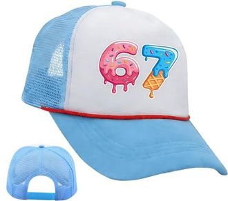 Generico Casquettes de baseball pour femmes - 6 7 Casquette imprim&eacute;e amusante et respirante | Casquette solaire l&eacute;g&egrave;re et r&eacute;glable avec oeillets de ventilation