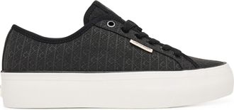 Calvin Klein Sneakers Calvin Klein Vulc Flatf Laceup Jaq Aop HW0HW03265 Schwarz