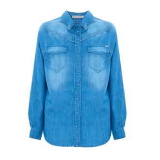 Kocca Blaues Jeanshemd mit langen &Auml;rmeln - - Blouses & Shirts - Damen - Blau - S