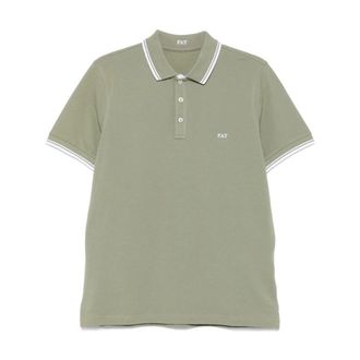 Fay Polo Shirt mit Logo - - Tops - Herren - Gr&uuml;n - M