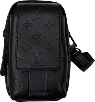 Louis Vuitton Hobo Bags - Louis Vuitton Double Phone Pouch NM M81323 Black F - Gr. unisize - in Schwarz - f&uuml;r Damen