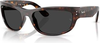 Ray-Ban Mega Balorama Sonnenbrillen Havana Fassung Schwarz Glas Polarisiert 60-19