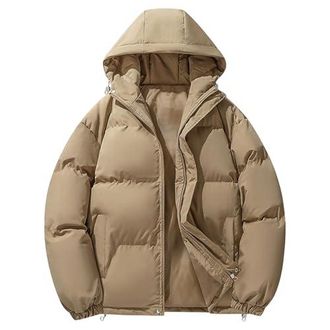 Generic Doudoune homme &agrave; capuche, imperm&eacute;able et coupe-vent, fermeture &eacute;clair int&eacute;grale, couleur kaki, taille M. Id&eacute;ale pour les activit&eacute;s de plein air et les