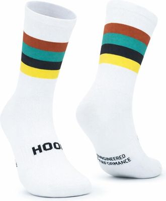Hoff Fahrradsocken Herren & Damen - Leichte, Atmungsaktive & Blasenfreie Radsocken - Perfekt f&uuml;r Rennrad, MTB & Triathlon - Tourmalet White Crest - Size 44