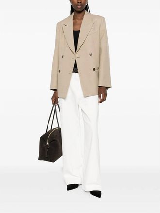 By Malene Birger Twill Blazer - Beige