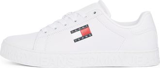 Tommy Jeans Damen Flatform Sneaker Logo Low Top, Weiß (White), 42