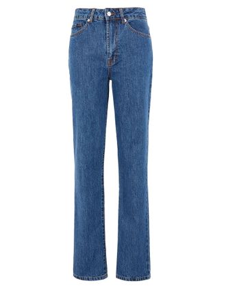 8 by YOOX ORGANIC COTTON STRAIGHT CUT JEAN
