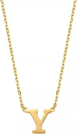 Isabel Bernard Halskette - Le Marais Chloé 14 Karat Initial Necklace Letter Y - Gr. unisize - in Gold - für Damen