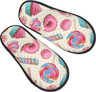 Generic Pantoufle Maison Sucette Sucr&eacute;e, Cupcake, Beignet Hiver Chaussures Chaudes Portative Chaussons Maison Antid&eacute;rapantes Hiver Pantoufles Pour Maison H&ocirc;te