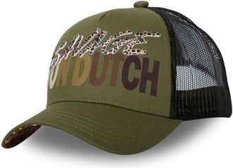 Von Dutch Casquette Femme Savage, Casquette Trucker Ajustable avec Snapback, Vert Taille TU