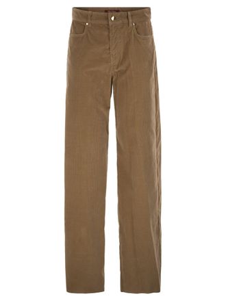 Max Mara Mstfragola - Pantalon en velours c&ocirc;tel&eacute; de coton stretch