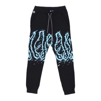 Octopus Schwarze leichte Trainingshose mit elastischem Bund - - Trousers - Herren - Mehrfarbig - XL
