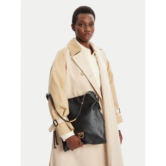 Pinko Handtasche PINKO Slouchy Classic Bag AI 25-26 PLTT 104359 A0QO Schwarz