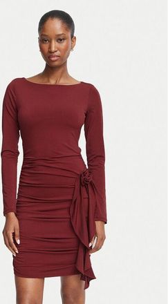 Guess Coctailkleid W6BK19 K6104 Dunkelrot Slim Fit