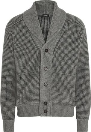Ermenegildo Zegna cardigan à col châle - Gris