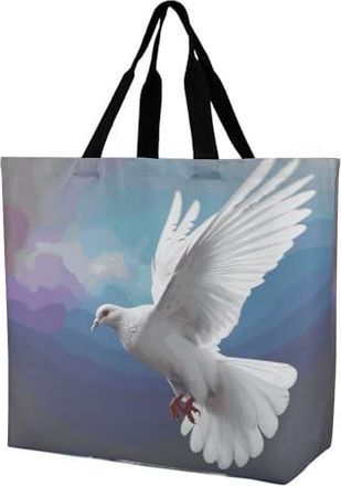 Generic Colombe De La Paix Sac Courses Imperm&eacute;able Sacs De Courses Grand Sac A Main Femme Pour Universit&eacute; Quotidienne Travail