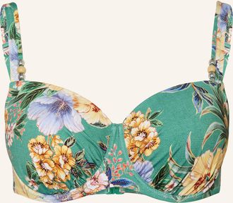 Lidea Lidea B&uuml;gel-Bikini-Top Pineapple Sea Mit Schmuckperlen blau