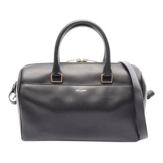 Saint Laurent Pre-owned Classic Duffle 6 Leather 2way Bag - - Pre-owned - Damen - Schwarzk - ONE SIZE
