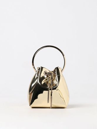 Jimmy Choo London Mini Beuteltasche Bon Bon aus Spiegelstoff mit starrem Griff