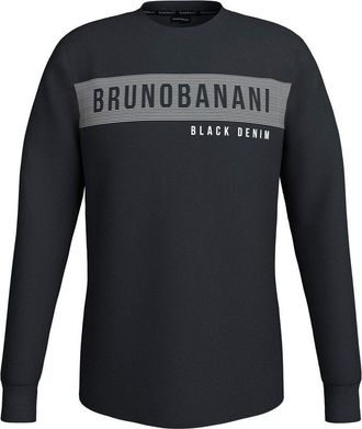 Bruno Banani Langarmshirt schmal geschnitten, mit Marken Aufdruck