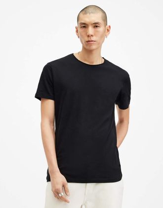 AllSaints Figure - T-shirt ras de cou &agrave; manches courtes - Noir de jais
