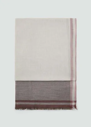 Mango Foulard fluide chocolat - Femme - Taille unique - MANGO