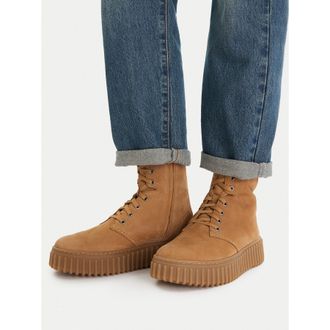 Clarks Schn&uuml;rschuhe Clarks Torhill Style 26182917 Braun