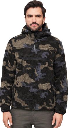 Brandit Teddyfleece Worker Pullover, Farbe: darkcamo, Größe: 5XL
