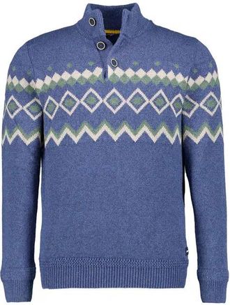 N.Z.A. Herren Pullover blau unifarben
