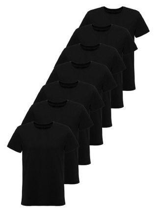 Tazzio T-Shirt E106 (Packung, 7-tlg., 7er-Pack) Herren Basic Rundhalsshirt