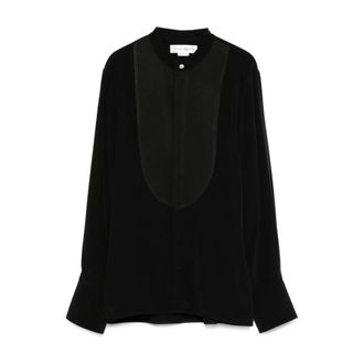 Victoria Beckham Bluse mit Latzeinsatz - - Blouses & Shirts - Damen - Schwarzk - 2XS