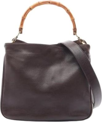 Gucci Sac &agrave; main vintage Pre-owned - Femme - Pre-owned - Brun - Taille: ONE Size