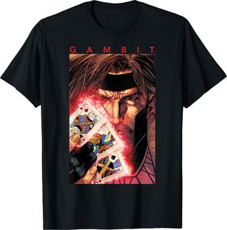 MARVEL X-Men Gambit Three Aces Poster T-Shirt