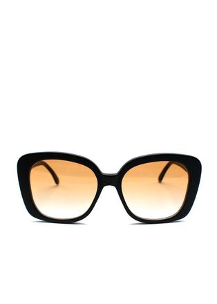 Prism Black Monaco Orange Lens Square Sunglasses