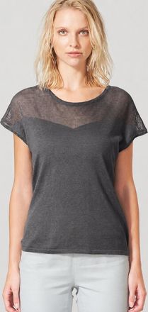 Hempage Hempage Damen vegan Top Mesh Anthrazit