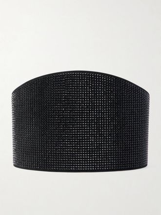 D&eacute;hanche Ceinture En Daim &Agrave; Cristaux Undone - Noir