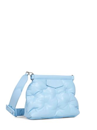 Maison Margiela Womens Clutch Bag Glam Slam Classique Light Blue Ovine Leather (top Grain) Handbags Hand