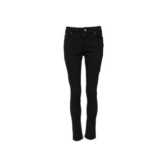 Dolce & Gabbana Femme, Jeans, Noir, Taille: 36 FR Jean Skinny en Coton avec Design Classique