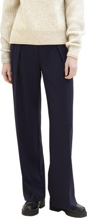 Tom Tailor Damen Lea Straight Fit Hose mit weitem Bein, 10668 - Sky Captain Blue, 32/32